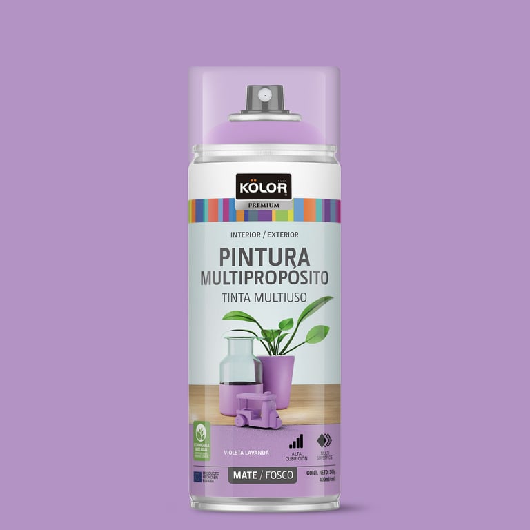 Aerosol Violeta Lavanda Mate 400 ml KOLOR | falabella.com