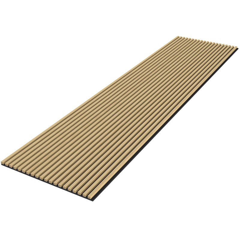 Panel Ranurado 3D Acústico Café Claro 60x240cm Holztek HOLZTEK ...