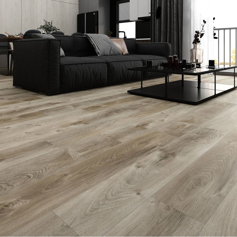 Piso Vinílico Spc Pelican Grey Xl 5/1mm Caja 1.73 m2 Holztek HOLZTEK ...