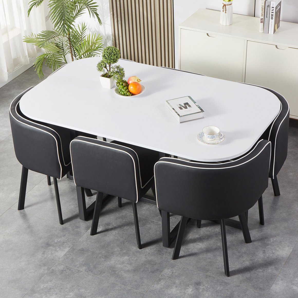 Set Comedor Pizza 1 Mesa + 6 Sillas - Homecenter.com.co