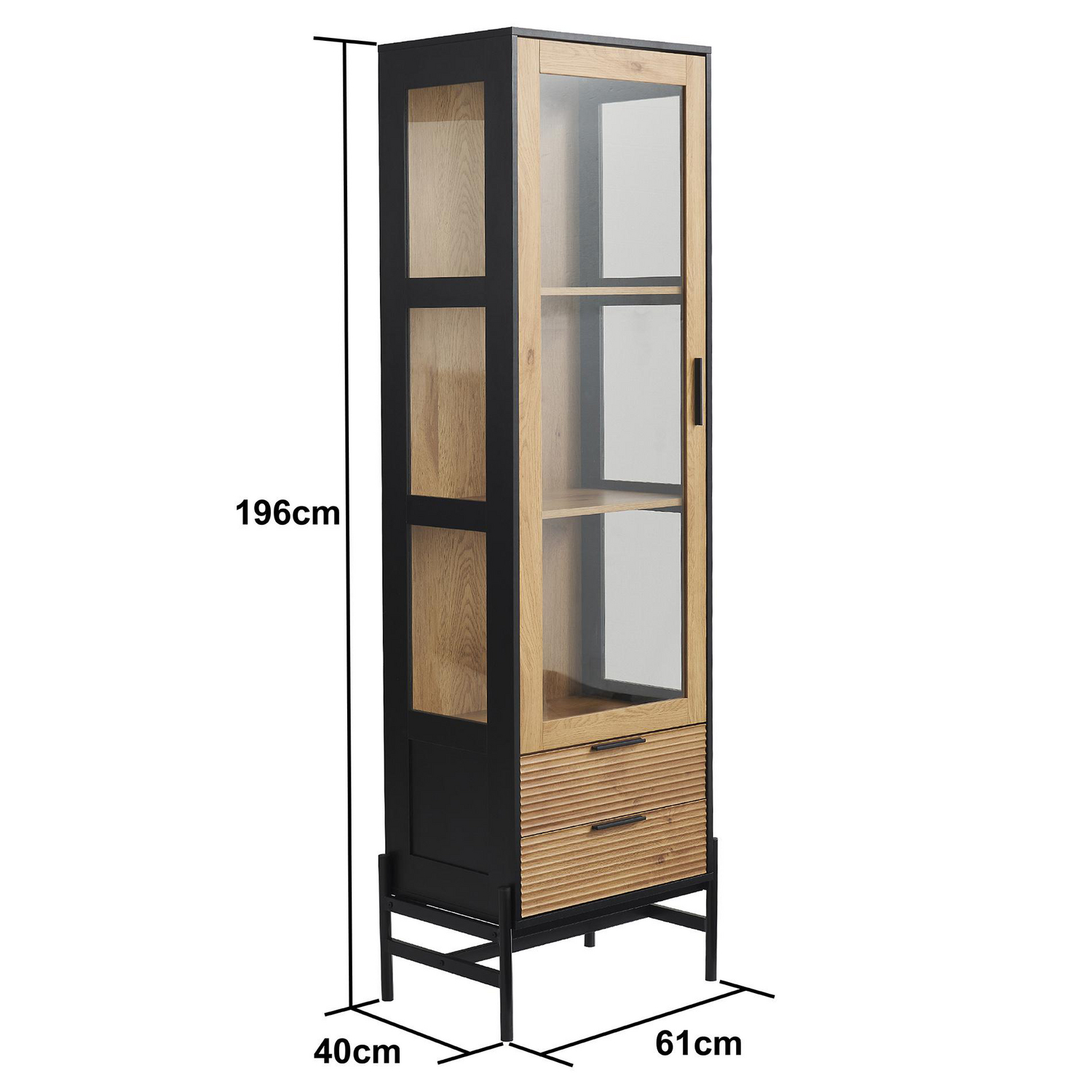 Vitrina Bellavista 40x41x196 cm - Homecenter.com.co