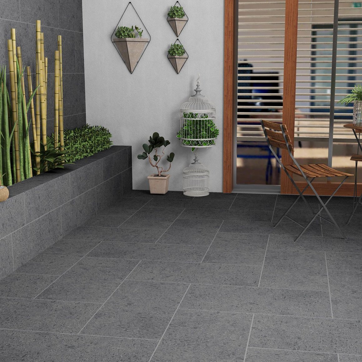 Piso Cerámico Cantera Negro 30X60 1.62m2 - Sodimac.com.mx