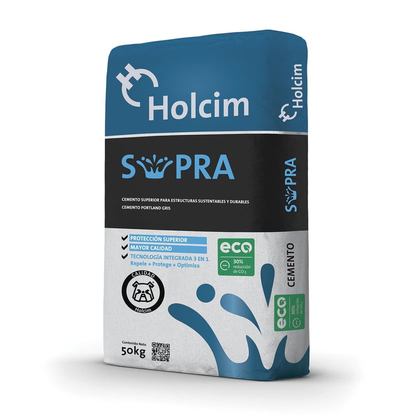 Cemento Gris Holcim Supra Impermeable 50 Kg - Sodimac.com.mx