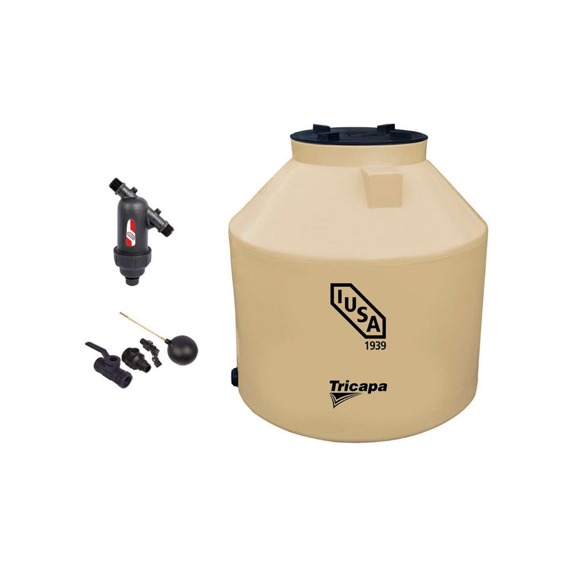 Tinaco Tricapa Beige 750 L con Accesorios Y Filtro IUSA - Sodimac.com.mx