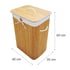 Cesto de ropa rectangular bambu natural - Sodimac.com.mx