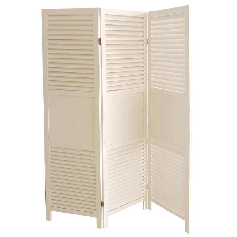 Biombo de madera de 3 paneles plegables Blanco - Sodimac.com.mx