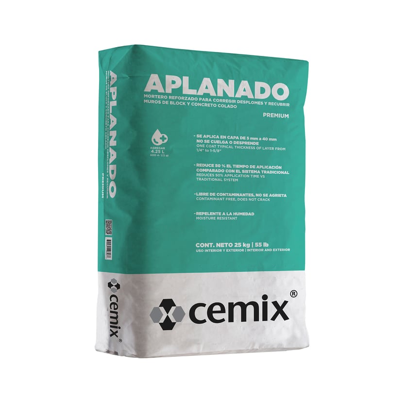 Aplanado Cemix de 25 Kg - Sodimac.com.mx