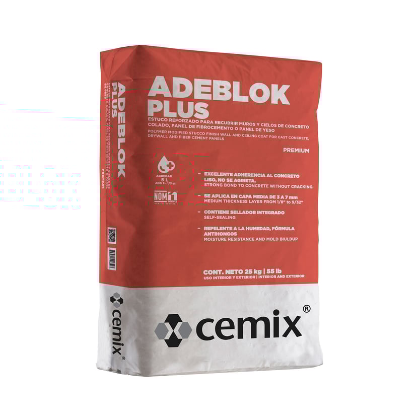 Cemix Adeblock Plus de 25 Kg - Sodimac.com.mx