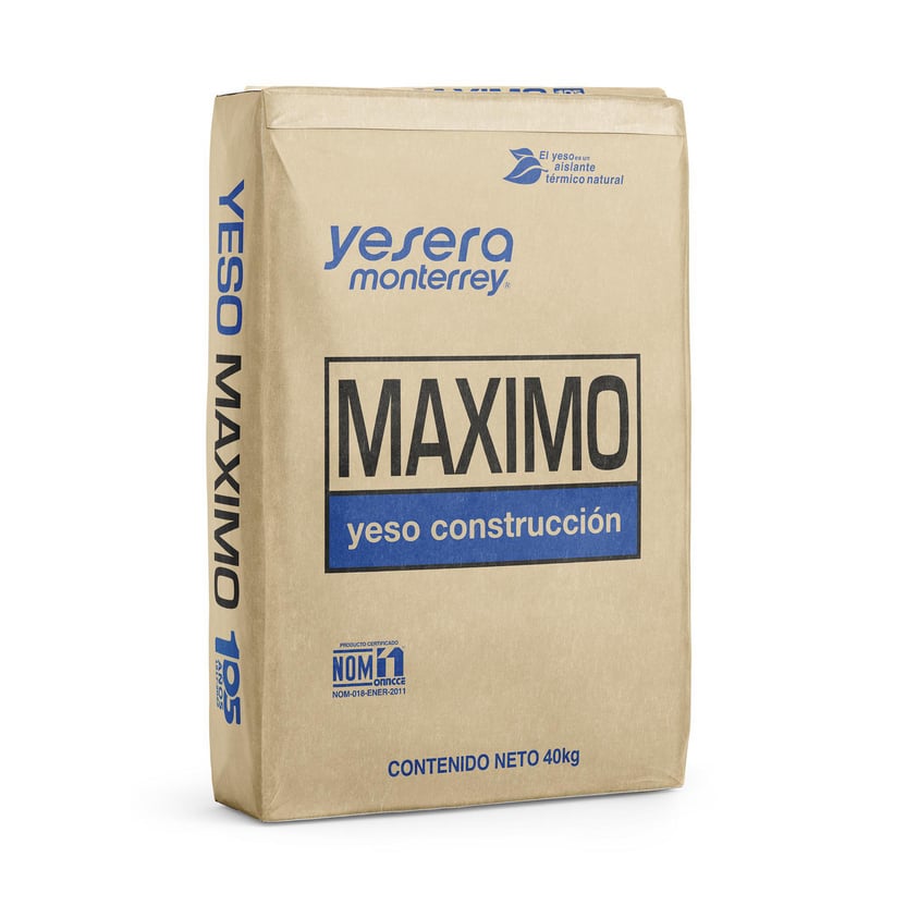 Maximo Yeso para construcción de 40 Kg - Sodimac.com.mx