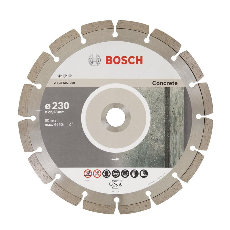 Disco Diamantado Segmentado para concreto 9" Bosch | Sodimac Falabella