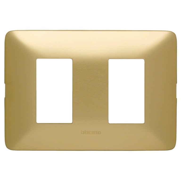 Placa Doble Matix Dorado | Sodimac Falabella