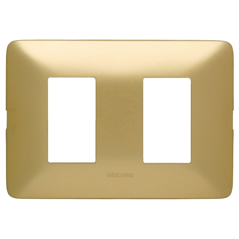 Placa Doble Matix Dorado | Sodimac Falabella