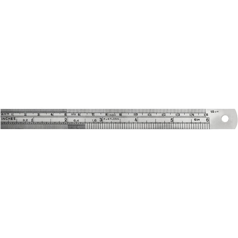 Regla De Acero Inoxidable 6 Pulgadas Redline | Sodimac Perú