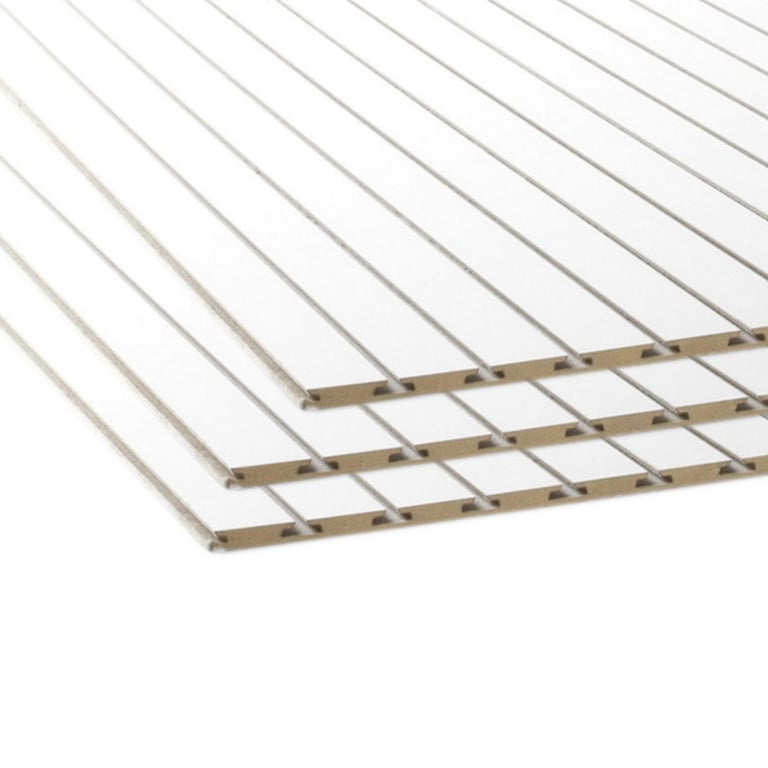 Tablero MDF Trupan Ranurado Blanco 18mm 1.52x2.44m | Sodimac Falabella