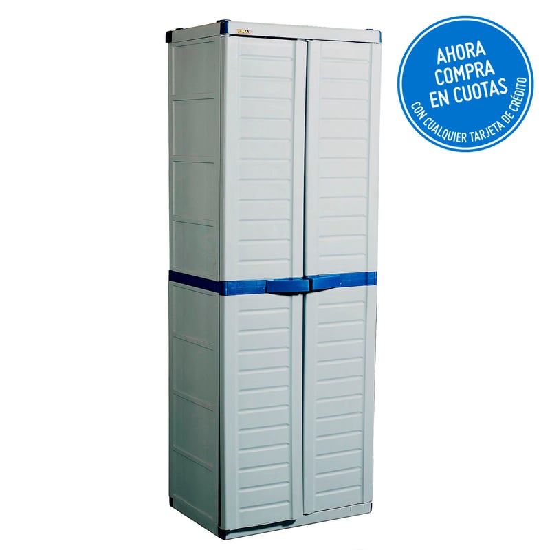 Armario plástico 45x64.5x182 cm | Sodimac Falabella
