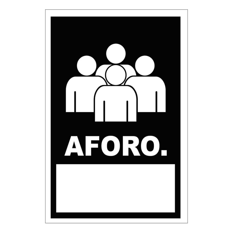 Señal de Aforo 15x22.5 cm. | Sodimac Perú