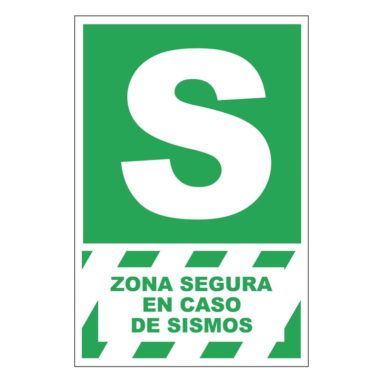Señal de Zona Segura 20x30 cm. | Sodimac Perú
