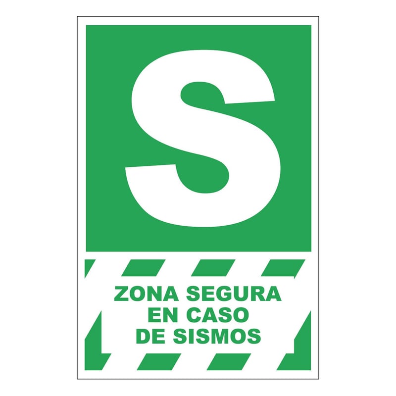 Señal de Zona Segura 20x30 cm. | Sodimac Perú