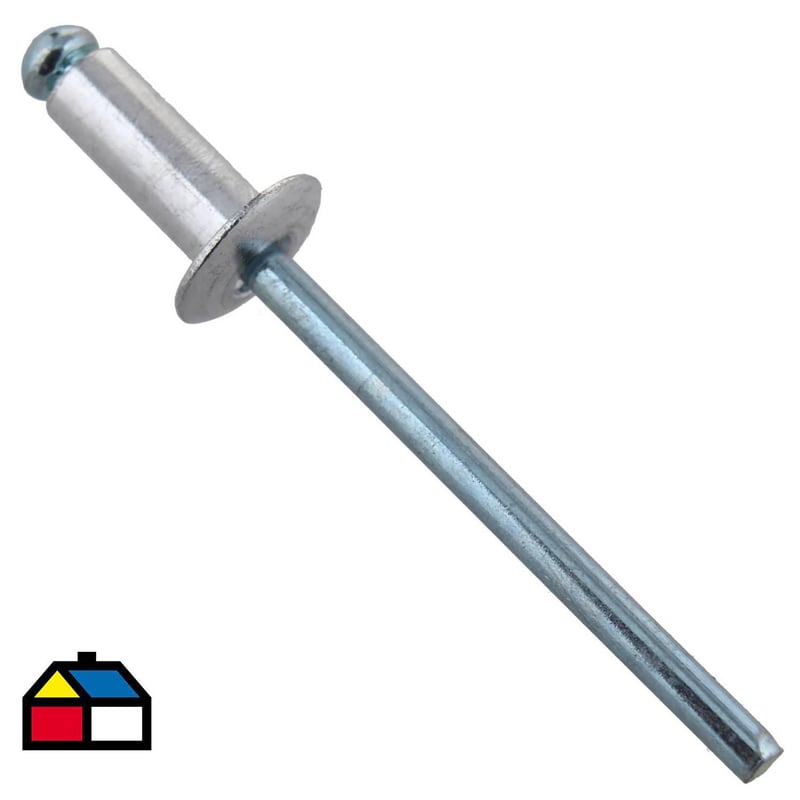 Remache Aluminio Tipo Pop 4x10 mm. x 100 unid. | Sodimac Falabella