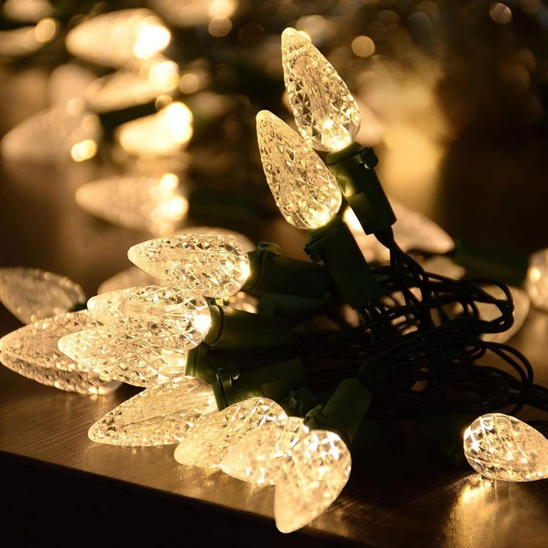 100 Luces LED Berry Blancas Navidad | Sodimac Falabella