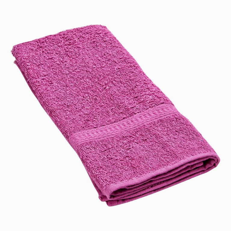 Toalla de Baño de Mano de Algodón 330gr 45x60cm Fucsia | Sodimac Falabella