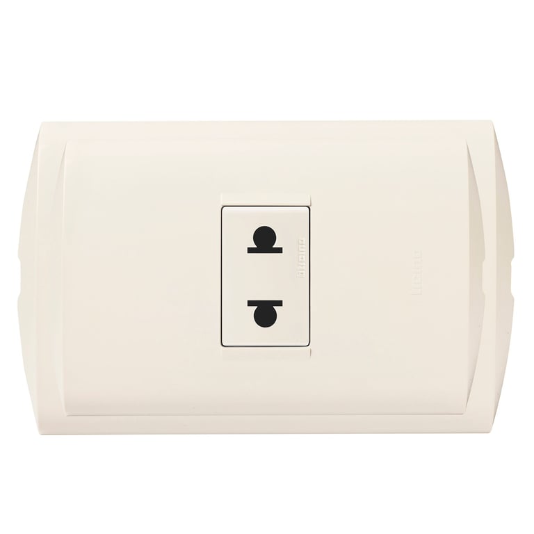 Tomacorriente Simple Universal Modus Style Marfil | Sodimac Falabella