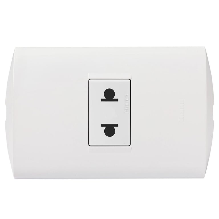 Tomacorriente Simple Universal Modus Style Blanco | Sodimac Falabella