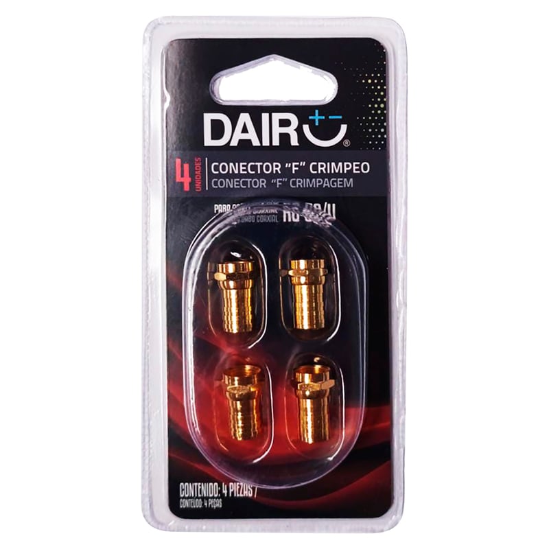 Conector F Crimpeo 4 Piezas Dairu | Sodimac Falabella