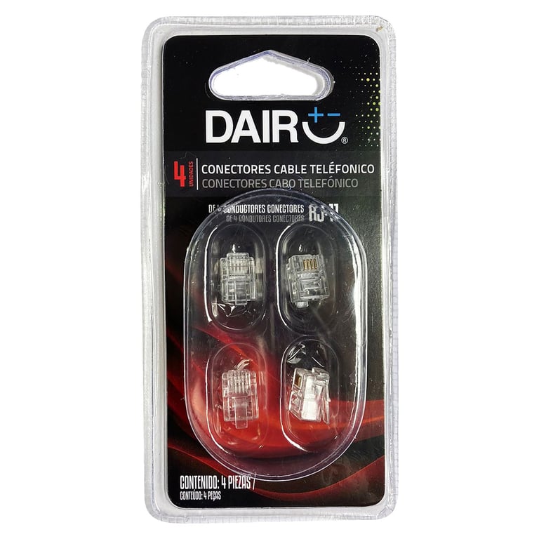 Conectores RJ11 x 4 Und | Sodimac Falabella