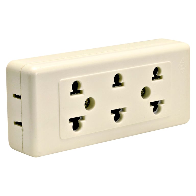 Tomacorriente Universal 4 Tomas PVC 10A 220V | Sodimac Falabella