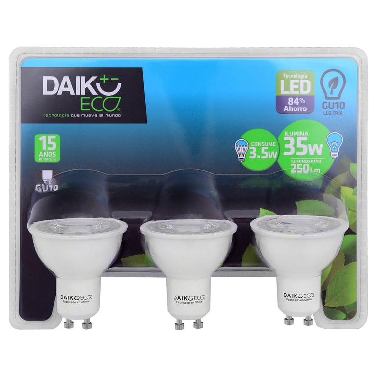 Focos LED Dicroicos 3.5W Gu10 Luz Blanca | Sodimac Perú