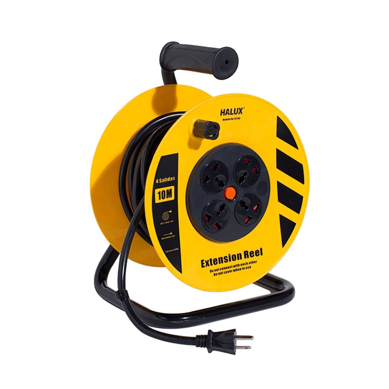 Extensión Carrete 4 Tomas 20 Metros Amarillo | Sodimac Perú