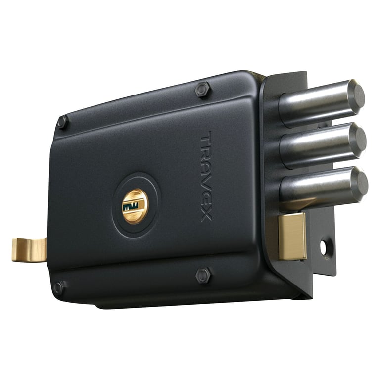 Cerradura de Sobreponer Blindada 970XT Negro Travex | Sodimac Perú