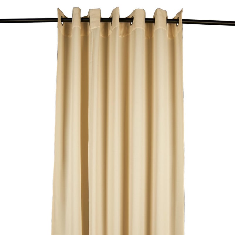 Cortina de Tela Ojal Metal 210x240cm Crema | Sodimac Perú