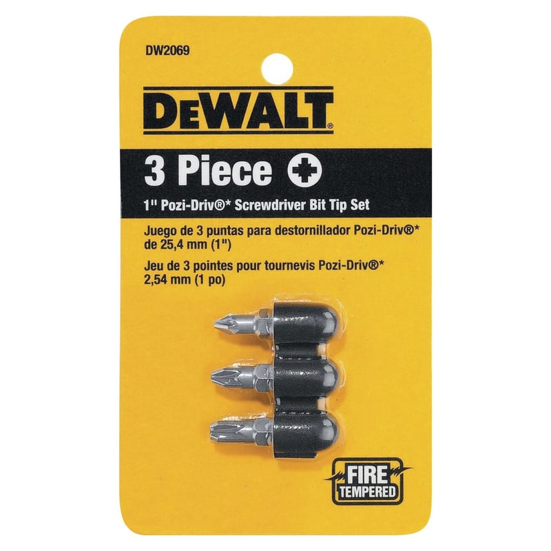Set de 3 Puntas para Broca Pozi-Drive Dewalt | Sodimac Falabella