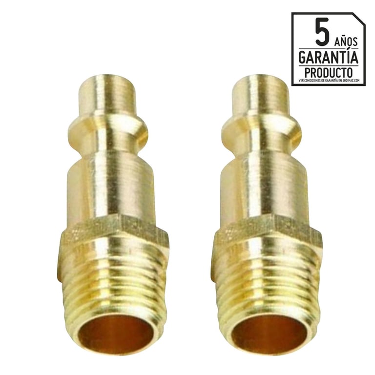 Conector Rápido de Bronce 1/4" 2 piezas Uberman | Sodimac Falabella
