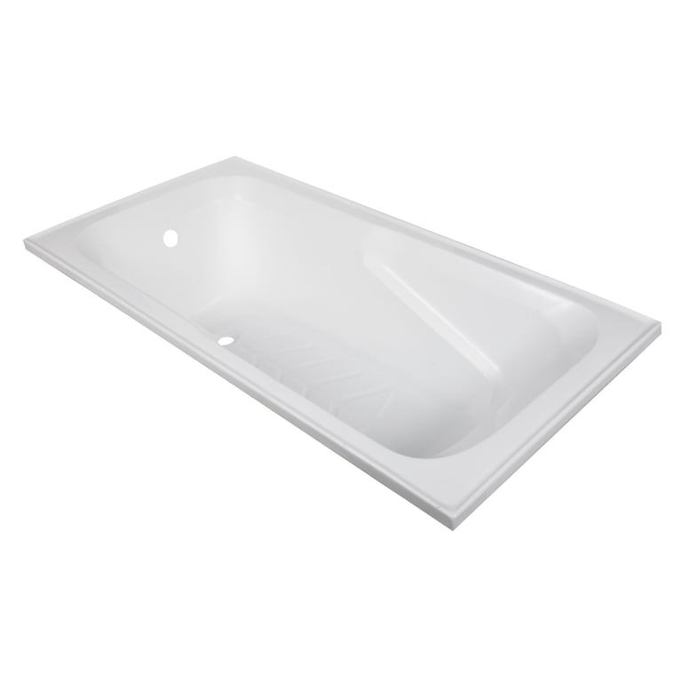 Tina de Baño Rectangular Standard 151x75cm Blanca | Sodimac Falabella