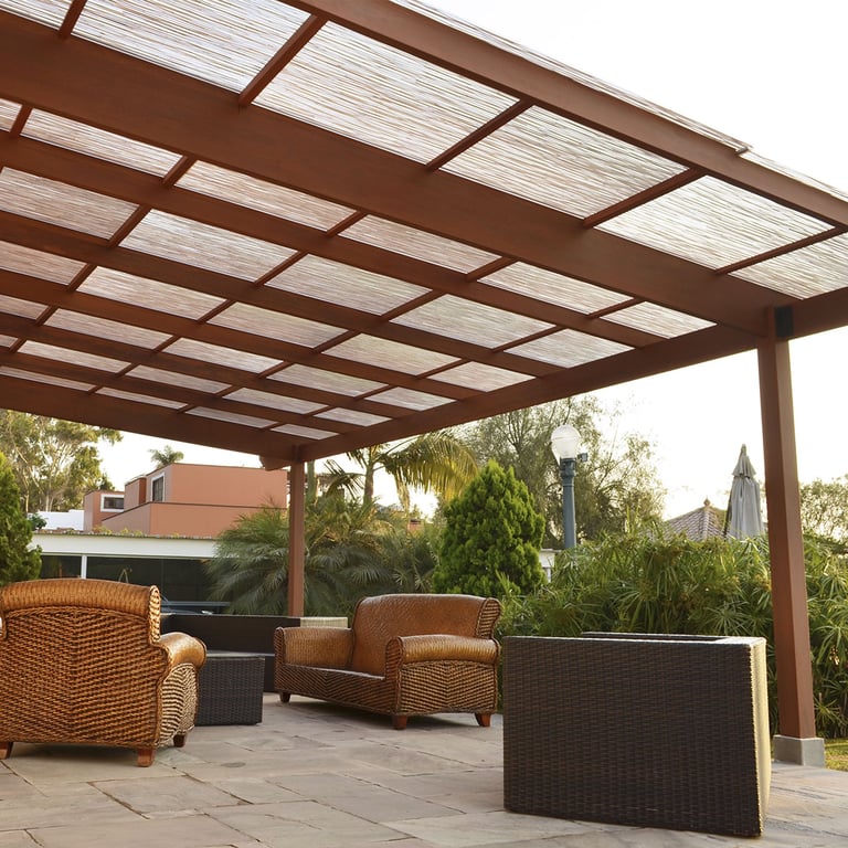 Techo Policarbonato Bambu Transparente 1x2mx8mm | Sodimac Falabella