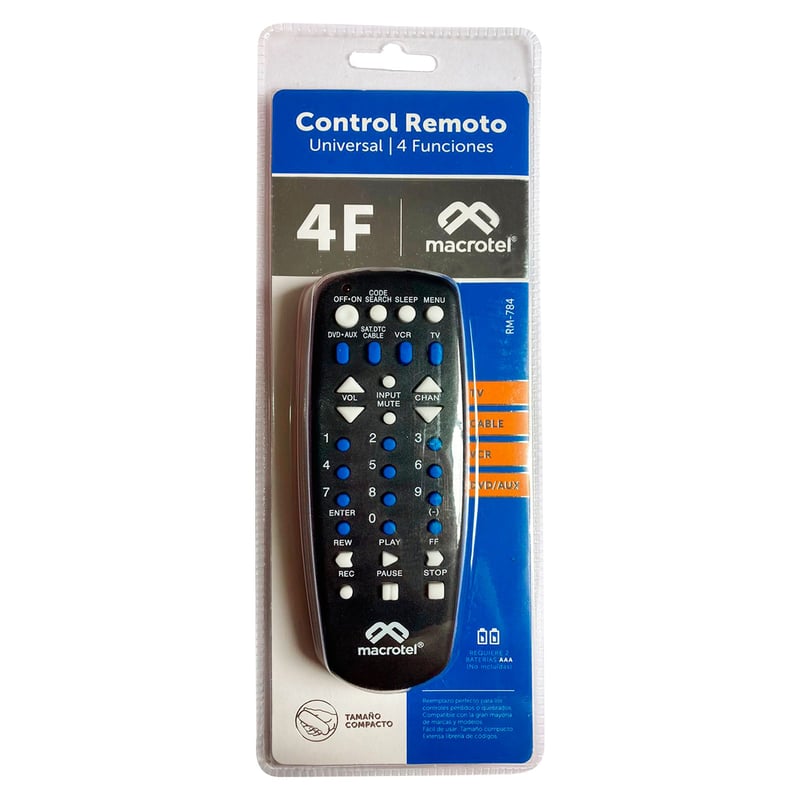Control Remoto Universal de 4 Funciones | Sodimac Perú