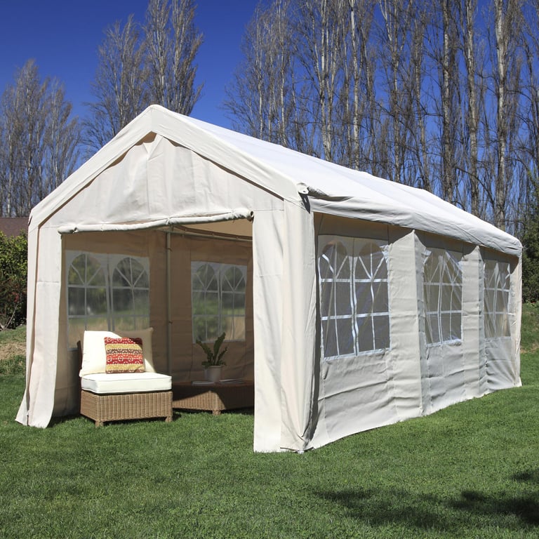 Toldo Armable Metal Beige 4X8 M | Sodimac Falabella