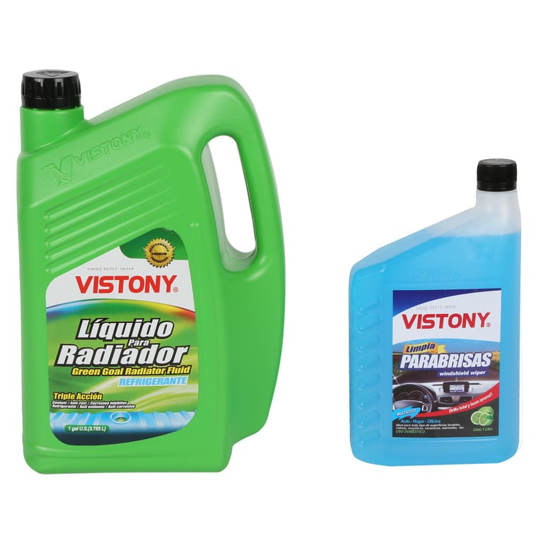 Líquido Radiador 1 galón + Limpia parabrisas 1 L | Sodimac Falabella