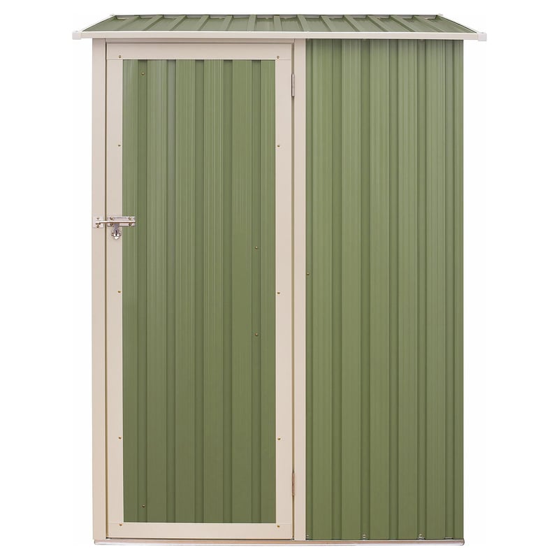 Caseta de Jardin Metal Verde/Plomo 143x186x89cm | Sodimac Falabella