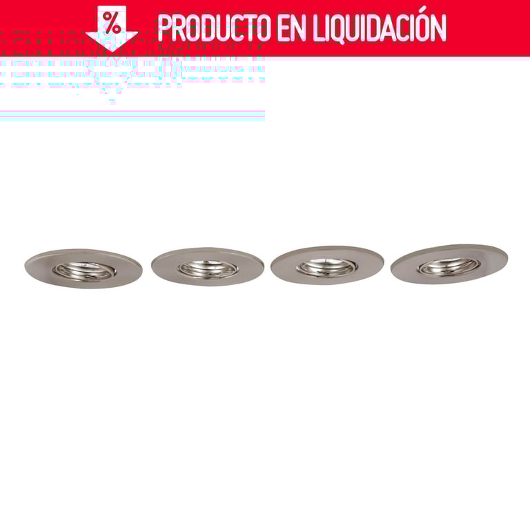 Set de 4 spots llanos | Sodimac Falabella