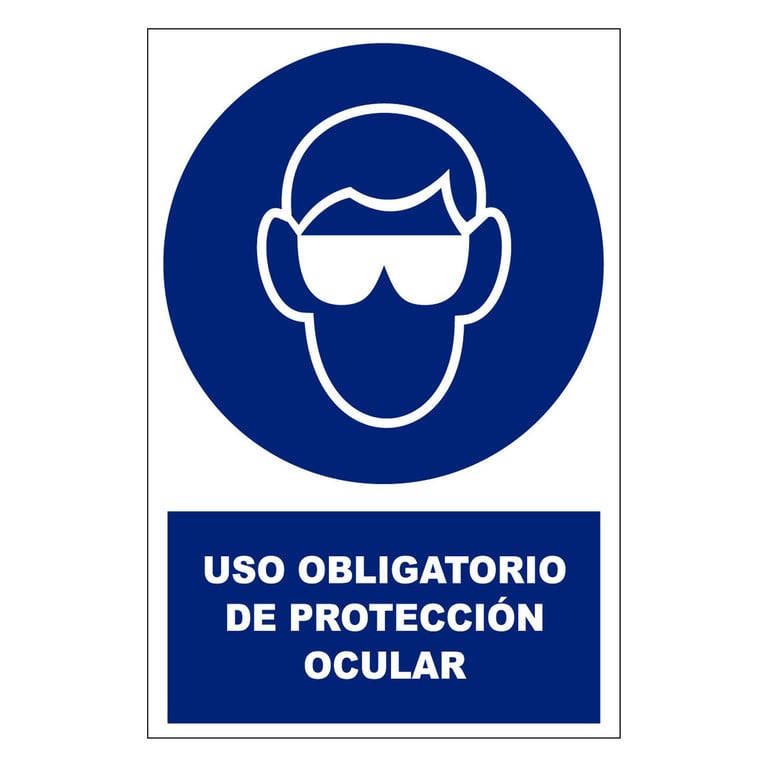 Señal de Vinil de Uso de Protector Visual 20x30 cm. | Sodimac Falabella