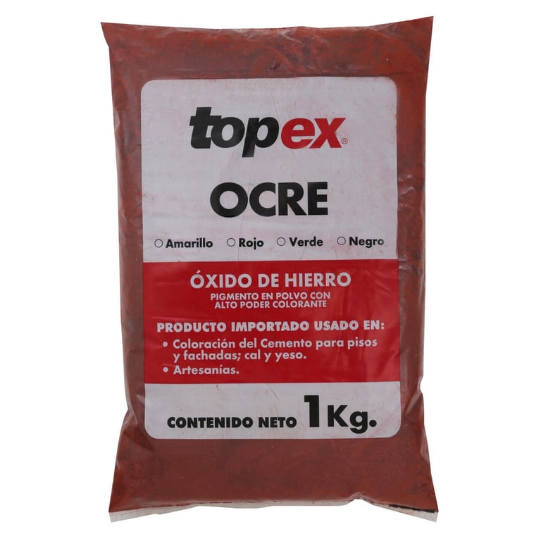 Ocre Rojo Topex bolsa 1 kg | Sodimac Falabella
