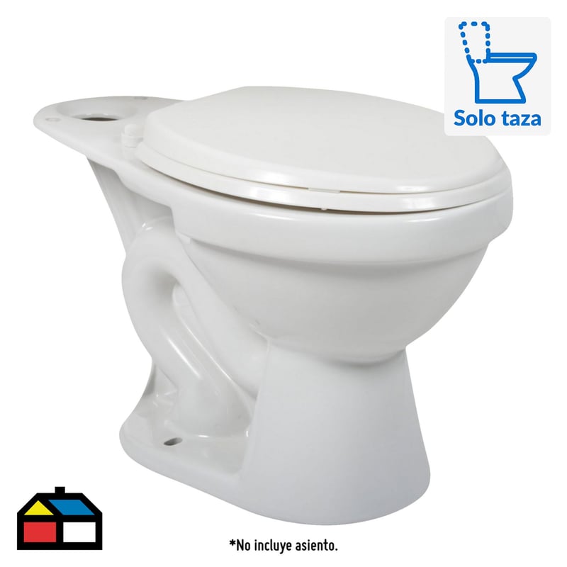 Taza Inodoro Trebol Rapid Jet Premium Blanca | Sodimac Falabella