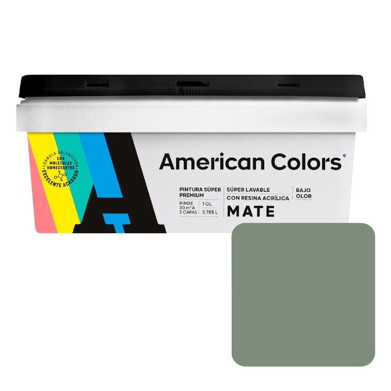 Pintura American Colors Verde Tennis 1GL | Sodimac Falabella