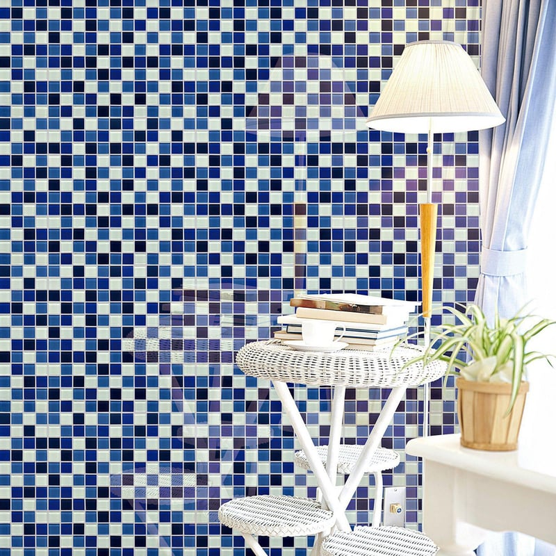 Malla Vidrio Azul Cielo 30x30cm | Sodimac Falabella