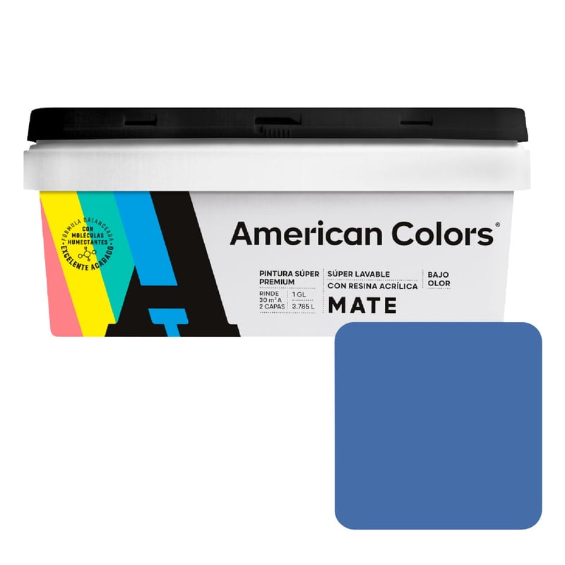 Pintura American Colors Azul Planeta 1GL | Sodimac Falabella