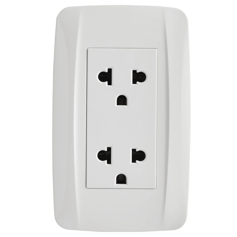 Tomacorriente Doble P/T Primmus Blanco | Sodimac Falabella